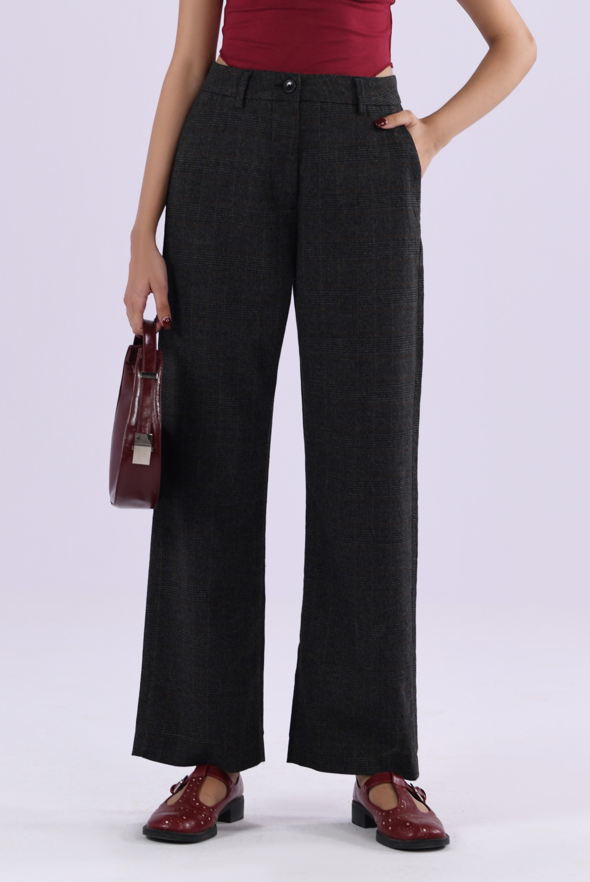 Windowpane Straight Leg Pants – Raiment61